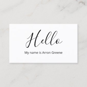 HELLO QR Code Social Media Icons Networking Busi Business Card | Zazzle