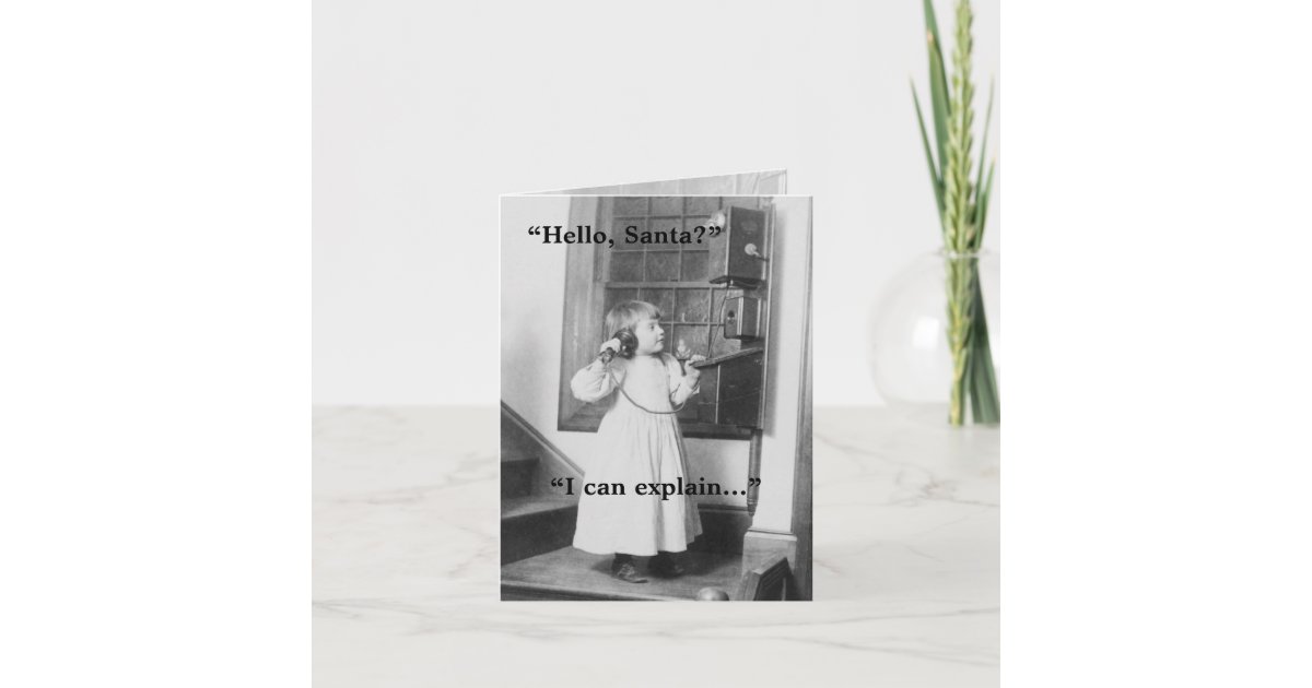 Hello, Santa? - Note Card | Zazzle