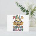 Hello Second Grade Teacher 2nd Grade Back School Postcard | Zazzle