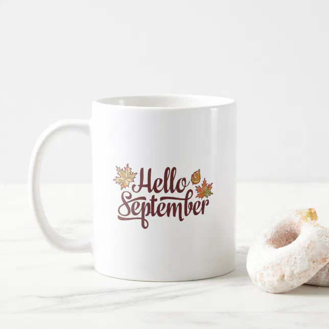 Hello September Fall Coffee Mug | Zazzle