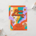 Hello Seventy Groovy 70's Birthday Party Invitation | Zazzle