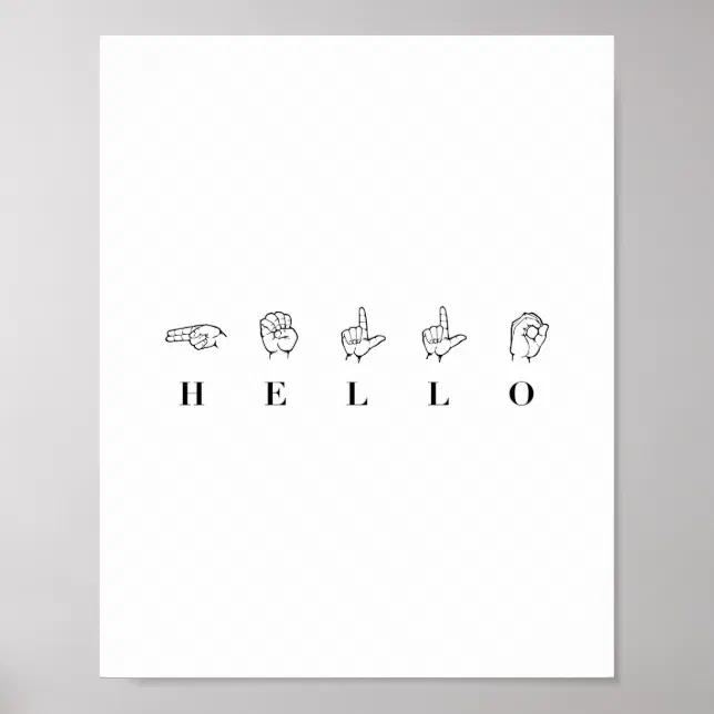 Hello Sign Language | Zazzle Hello Sign Language | Zazzle