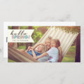 Hello Spring Happy Easter Photo Card | Zazzle