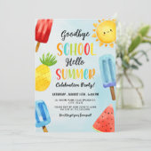 Hello Summer, Goodbye School, End of School Party Invitation | Zazzle