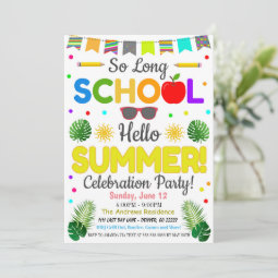 Hello Summer Party Invitation | Zazzle