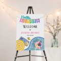 Hello Summer Pool Party Birthday Welcome Sign | Zazzle