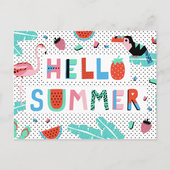 Hello Summer Postcards | Zazzle