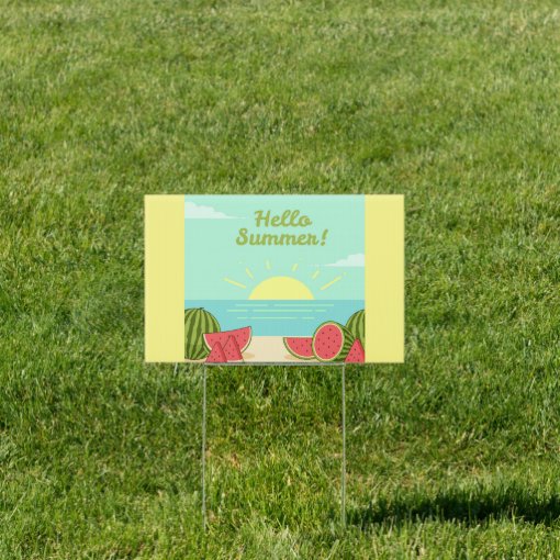 Hello Summer Season Sign | Zazzle