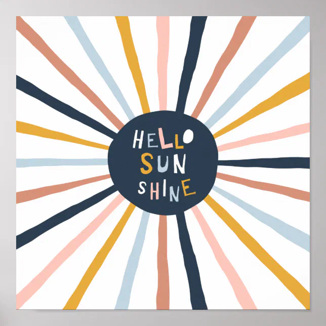 Hello Sunshine Poster | Zazzle