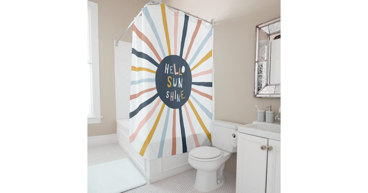 Hello Sunshine Shower Curtain | Zazzle
