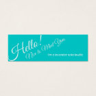 Hello! Nice to Meet You! Profile Business Card | Zazzle.com