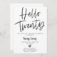 Hello Twenty 20th Birthday Invitation | Zazzle