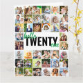 Hello Twenty One Photo Collage 21st Birthday Card | Zazzle