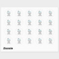 Hello World Classic Round Sticker | Zazzle