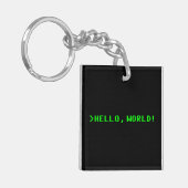 Hello World Computer Programming Keychain | Zazzle