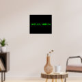 Hello World Computer Programming Poster | Zazzle