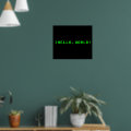 Hello World Computer Programming Poster | Zazzle