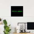 Hello World Computer Programming Poster | Zazzle