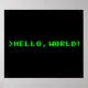 Hello World Computer Programming Poster | Zazzle