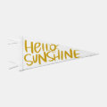 Hello Yellow Sunshine Pennant Flag | Zazzle