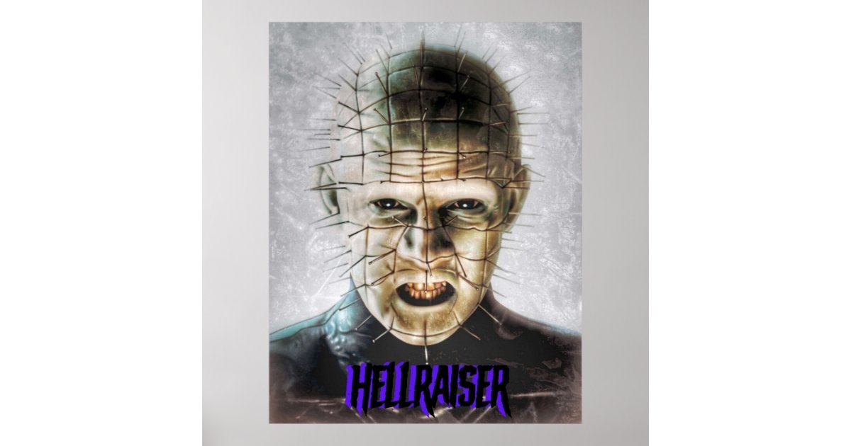 Hellraiser Pinhead Horror Poster | Zazzle