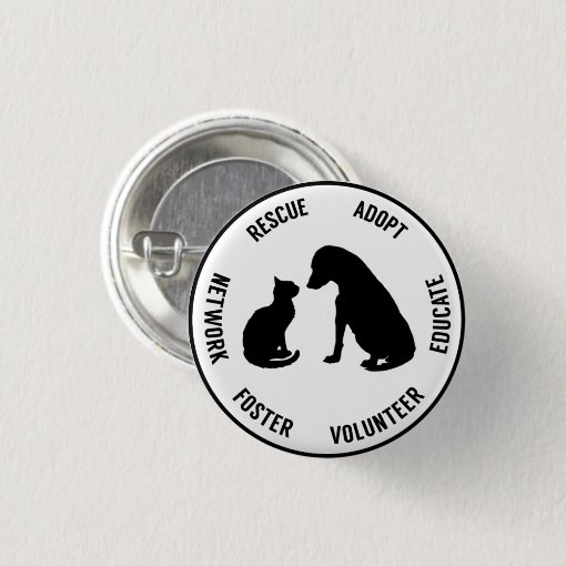 Help Animals Animal Welfare Badge Pinback Button | Zazzle