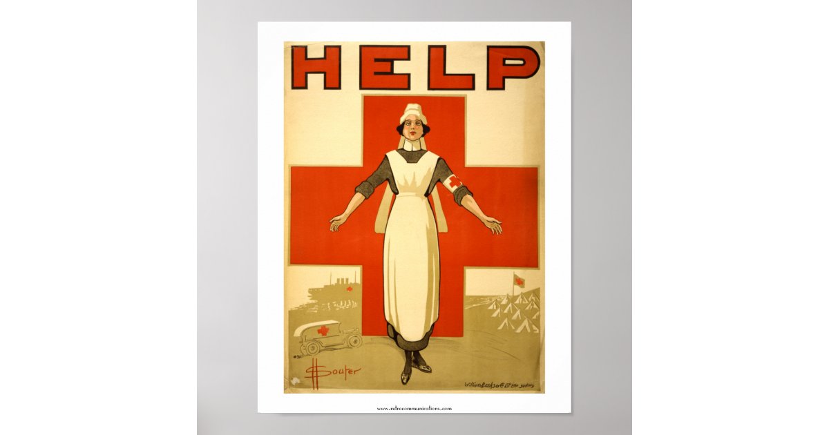 HELP, Australian Red Cross Poster | Zazzle