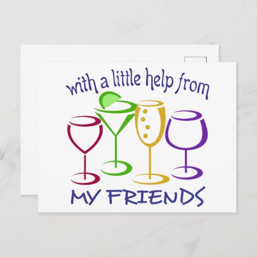 Help From my Friends Postcard | Zazzle