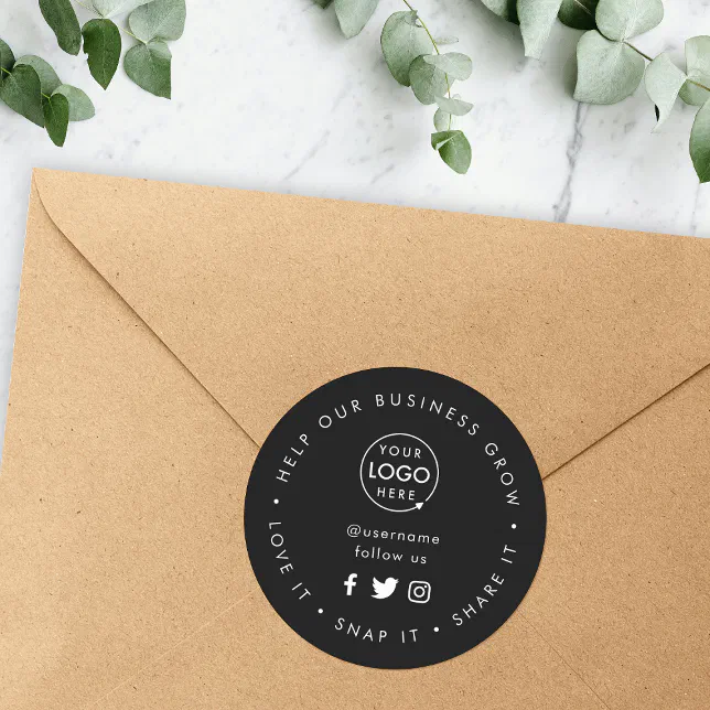 Help our Business Grow | Social Media Followers Classic Round Sticker ...