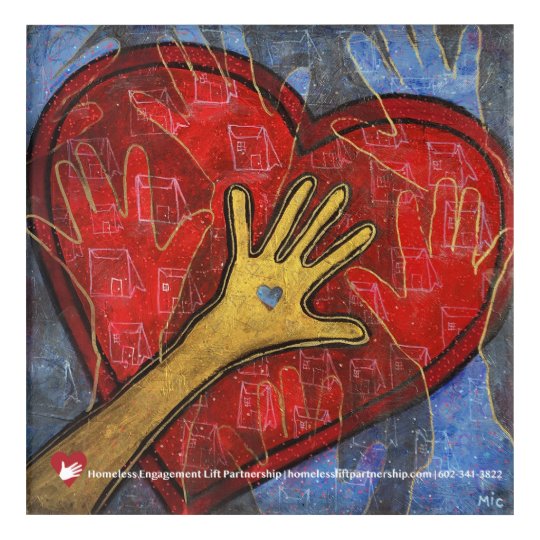 HELP Painting Acrylic Print | Zazzle.com