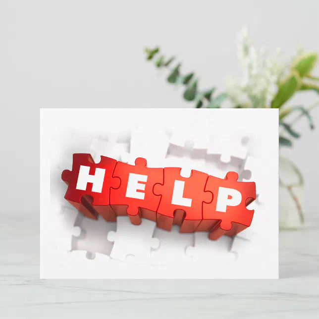 Help Puzzle Pieces Invitations | Zazzle