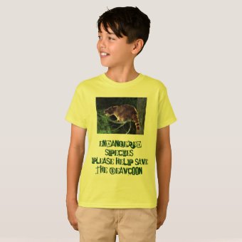 Help Save the Beavcoon T-Shirt | Zazzle