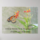 Help Save the Monarch Poster | Zazzle