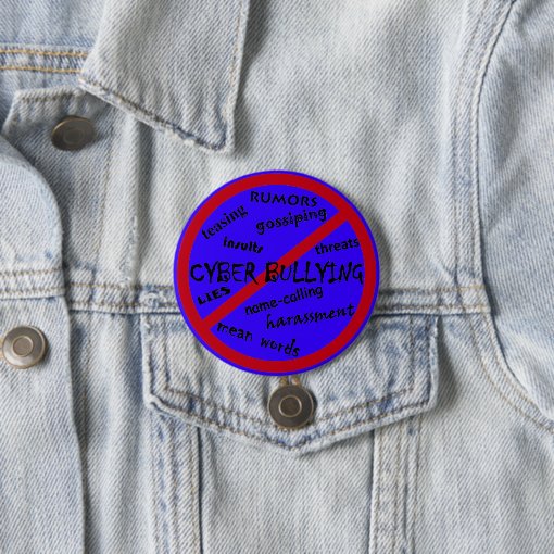 Help Stop Bullying, Anti Cyber bullying Buttons | Zazzle