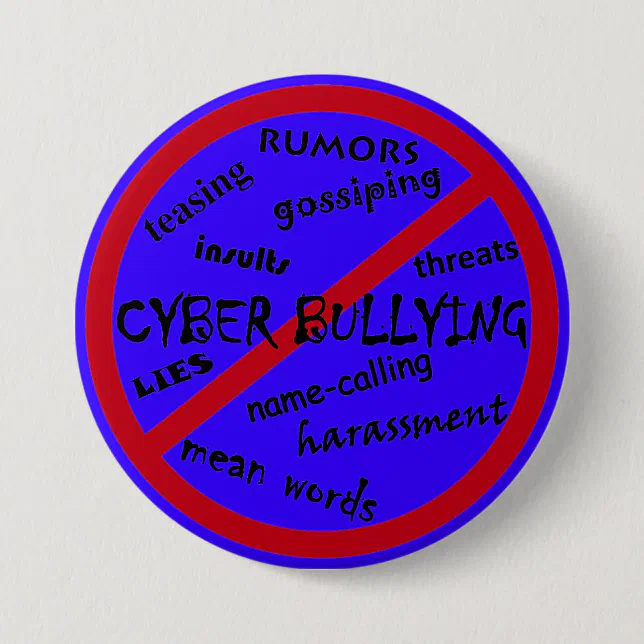 Help Stop Bullying, Anti Cyber bullying Buttons | Zazzle