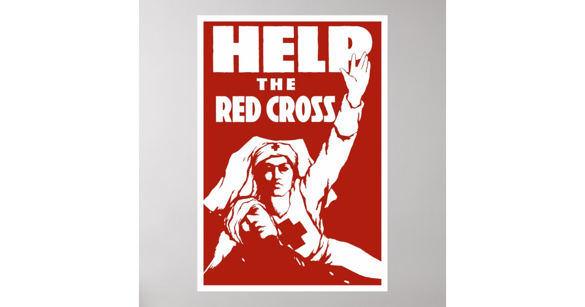 Help The Red Cross Poster | Zazzle