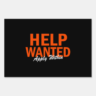 Help Wanted Signs | Zazzle