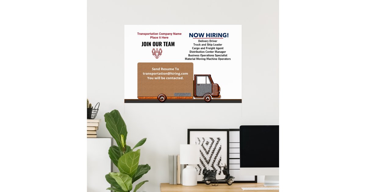 Help Wanted Now Hiring Jobs Personalize Poster | Zazzle