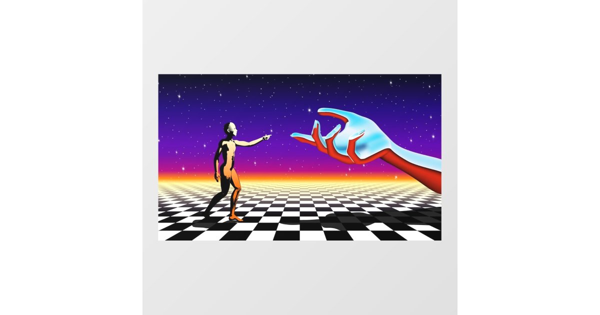 HELPING HAND WALL DECAL | Zazzle