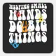 Helping Small Hands Do Big Things Occupational The Square Sticker | Zazzle