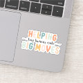Helping Tiny Humans Make Big Moves Kids Therapist Sticker | Zazzle