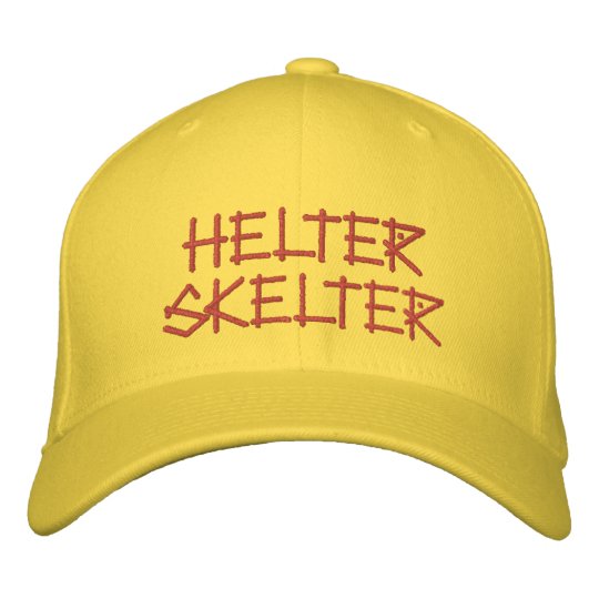 helter skelter embroidered baseball cap | Zazzle.com