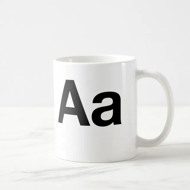 Helvetica Aa Coffee Mug | Zazzle
