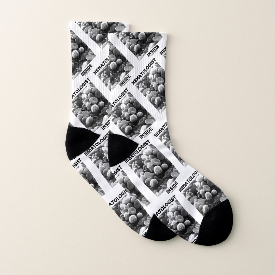 Hematologist Inside Blood Cells Socks | Zazzle