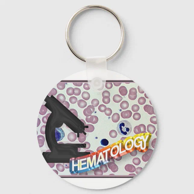 HEMATOLOGY - Medical Technology - Laboratory Keychain | Zazzle