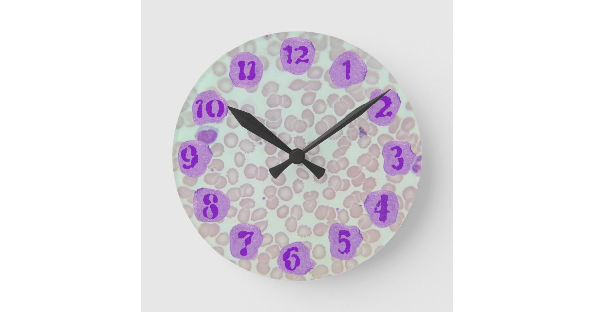 Hematology, RBC, WBC Clock | Zazzle