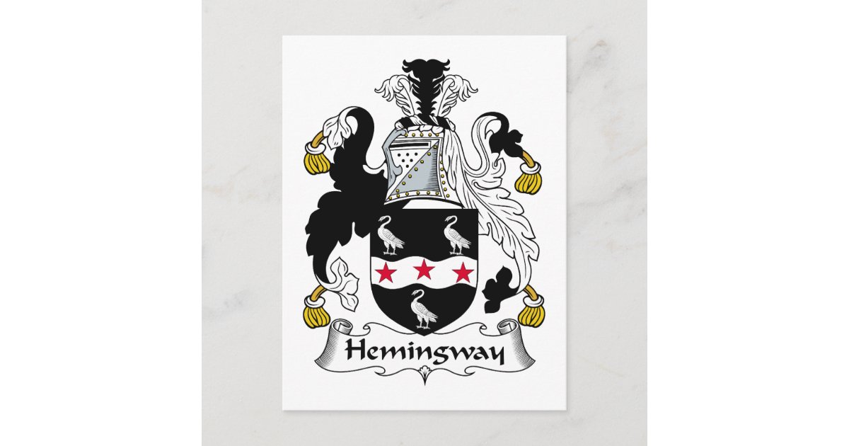 Hemingway Family Crest Postcard | Zazzle