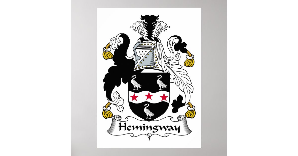 Hemingway Family Crest Poster | Zazzle