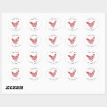 Hen Chicken Fresh Eggs Personalized Classic Round Sticker | Zazzle