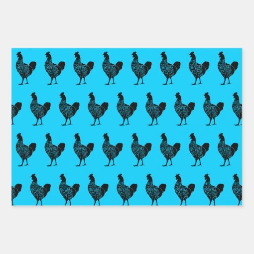 hen chicken wrapping paper sheet | Zazzle